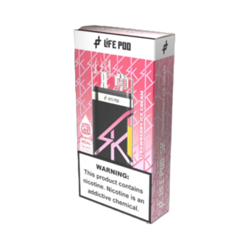 Pod Descartável Life Pod SK - 10.000 Puffs - Vapor Gringo!